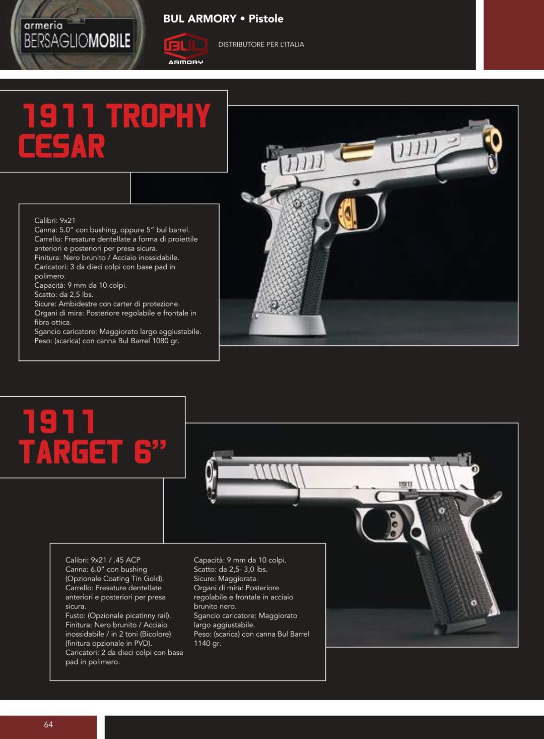 Bul Armory - Tiro sportivo e difesa personale - Armeria Bersaglio Mobile