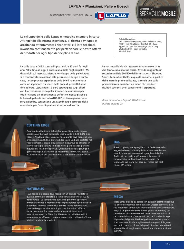 Lapua - Palle, bossoli e munizioni Armeria Bersaglio Mobile